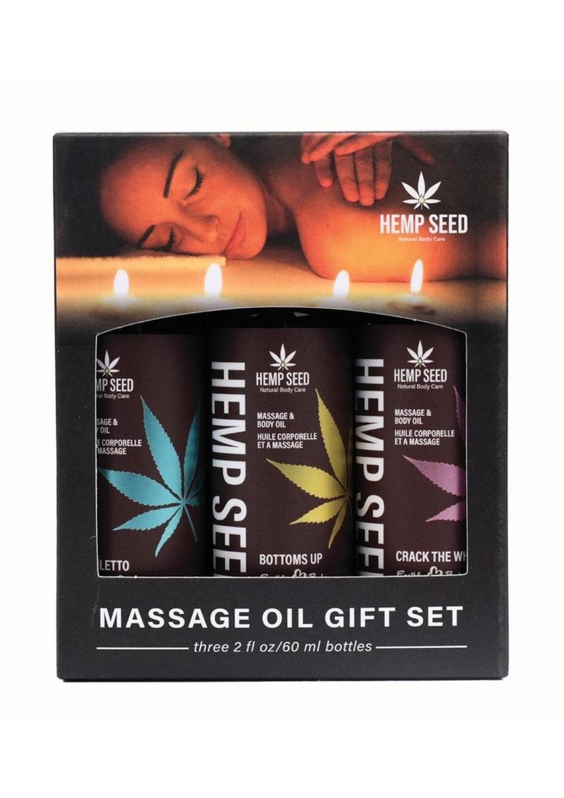 Earthly Body Valentine 2025 Trio Hemp Seed Massage Oil Gift – skitzokitty