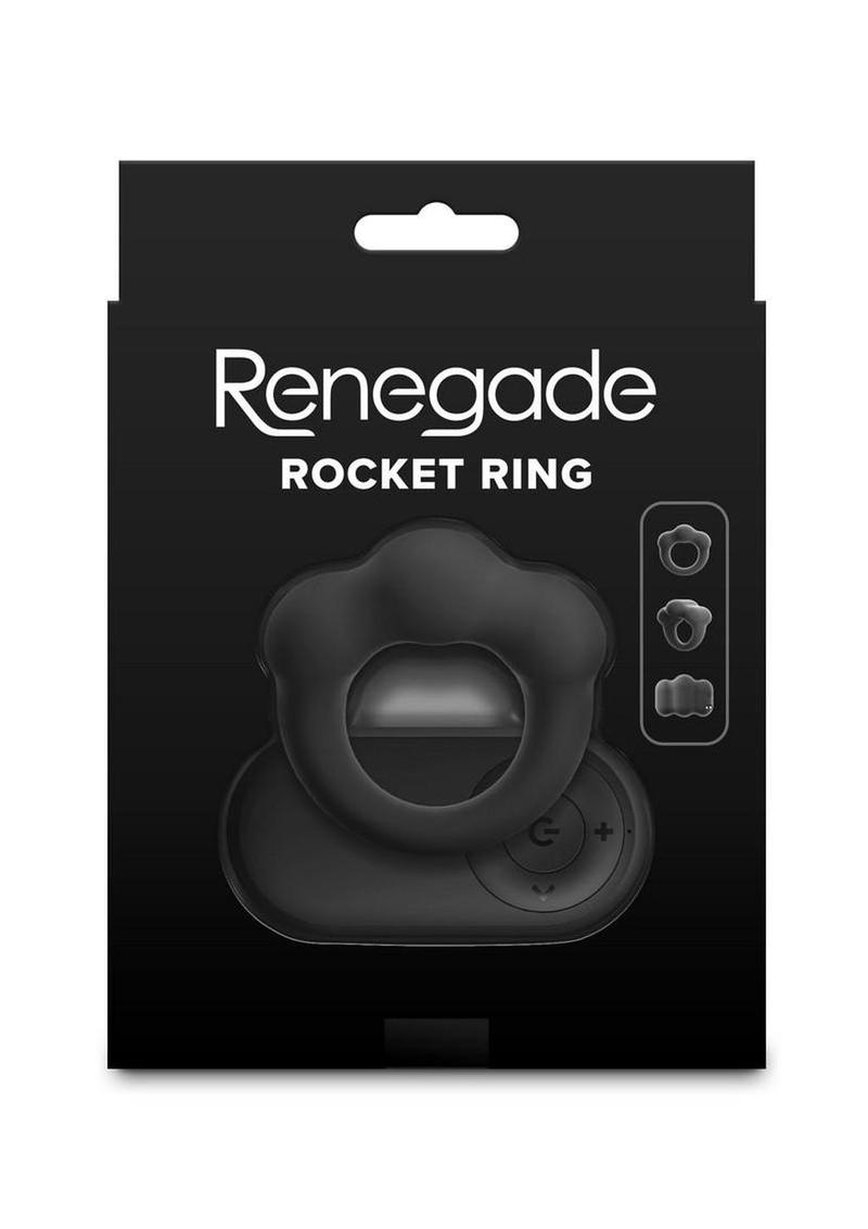 Renegade Rocket Ring Rechargeable Silicone Cock Ring and Ball Stretche ...